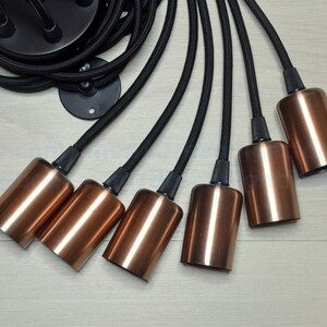 Dining Room Light Fixture Copper Spider Light Fixture 3-20 - Etsy