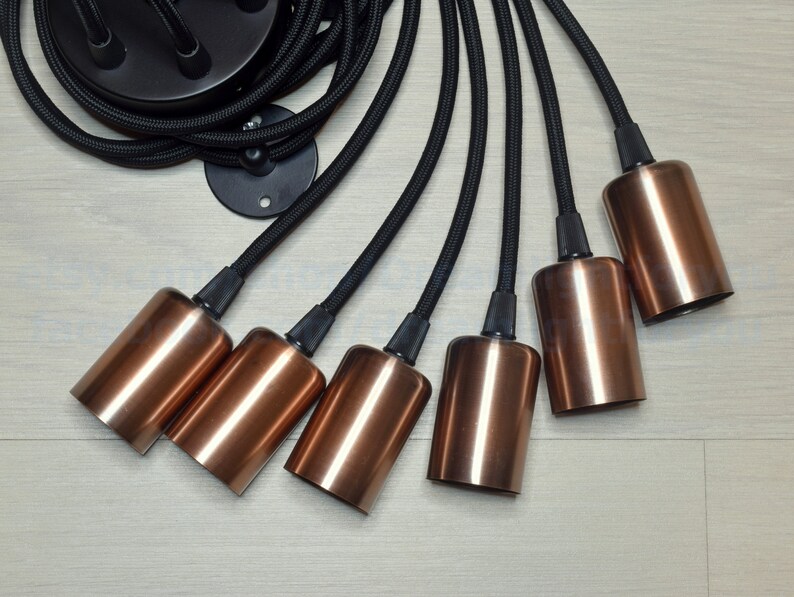 Dining Room Light Fixture Copper Spider Light Fixture 3-20 - Etsy