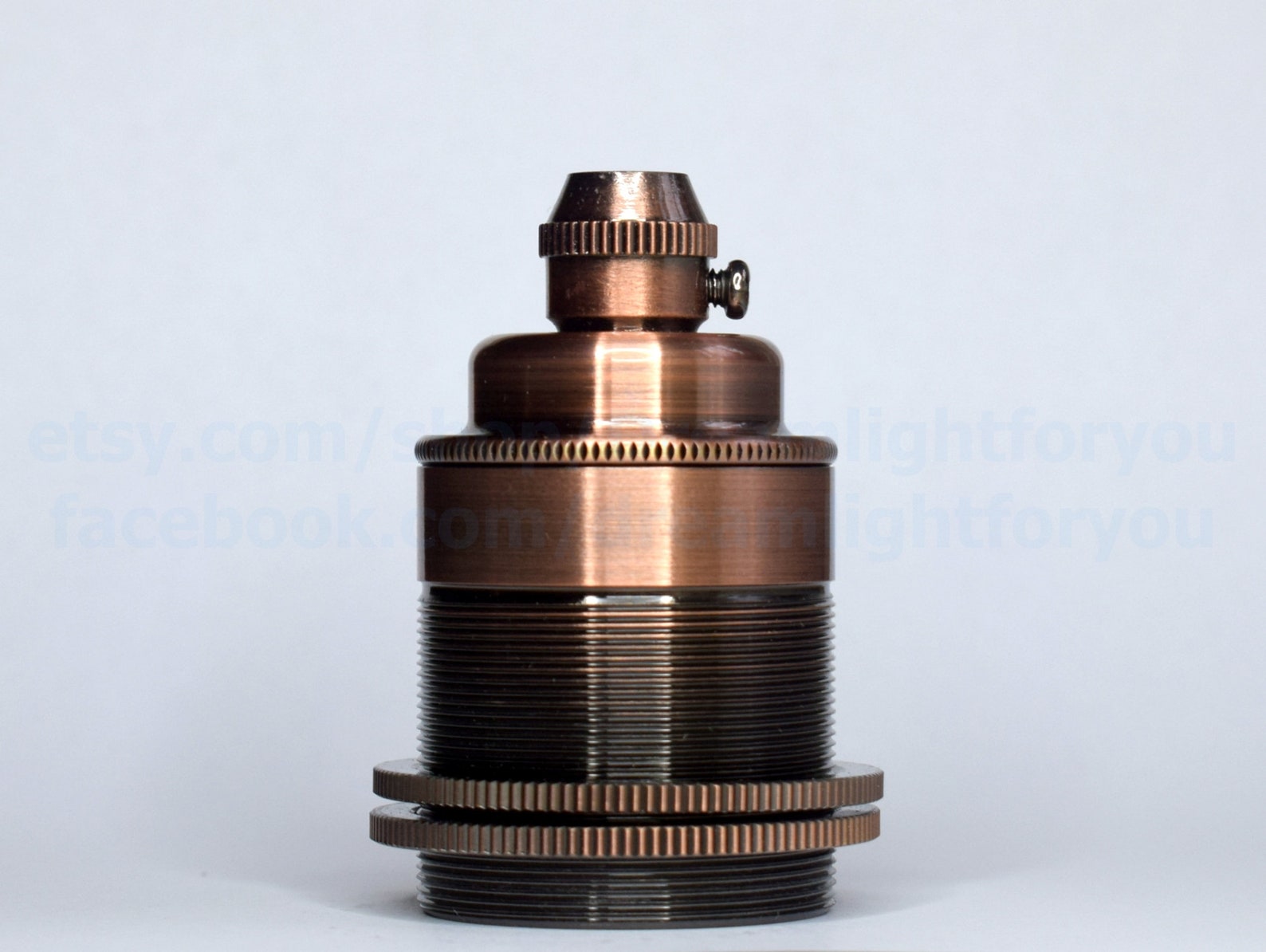 Copper Threaded Light Bulb Socket Shade Ready E26 Socket Copper Lamp ...
