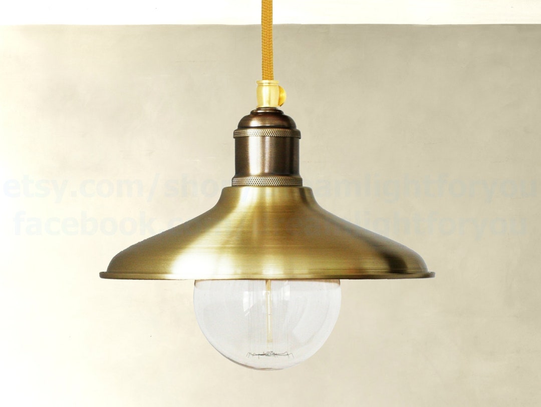 Brass Pendant Lighting Chandelier Lighting Vintage Gold Pendant Light ...