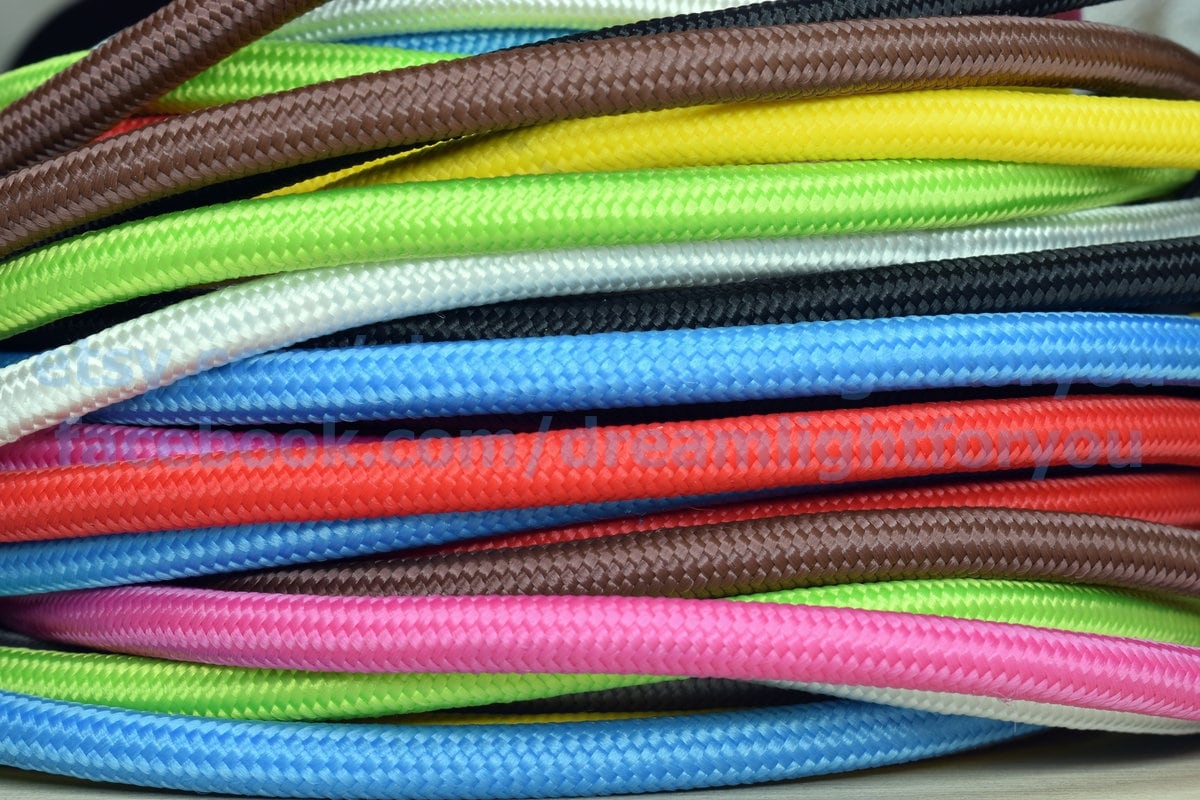 Textile Cable 1-50meters 3-166ft Cloth Covered Wire Cloth - Etsy UK
