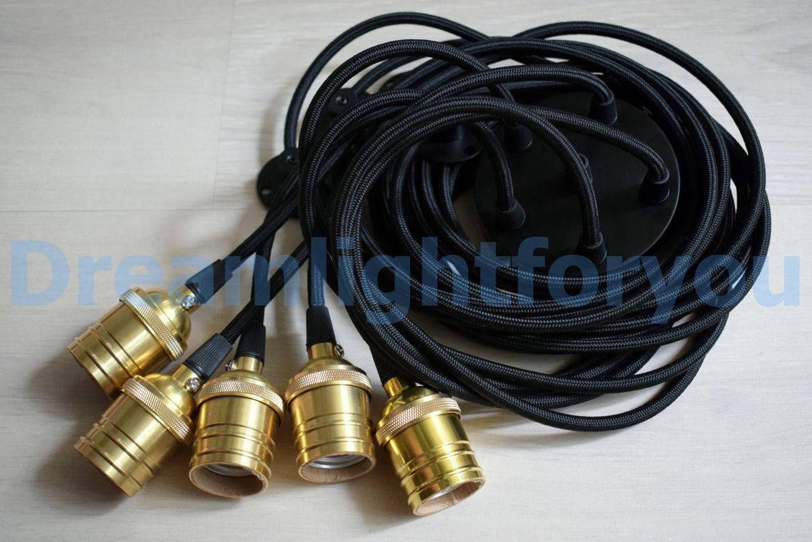 Spider Chandelier 3-12 Brass Lamp Sockets Pendant Light | Etsy