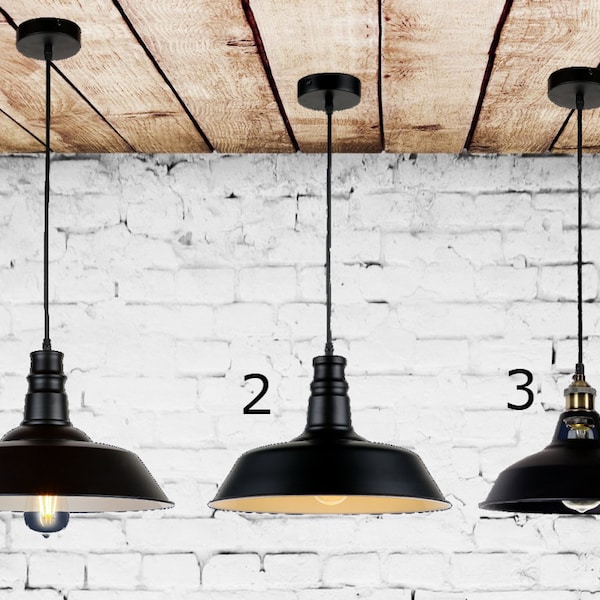 Vintage Industrial Pendant Light - Etsy