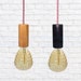 Wooden Light Socket Pendant Light Minimalist Wooden White Pendant Light ...