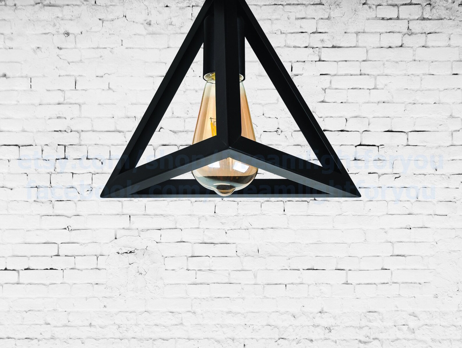 Pyramid Flush Mount Light Ceiling Lighting Fixture Pendant - Etsy