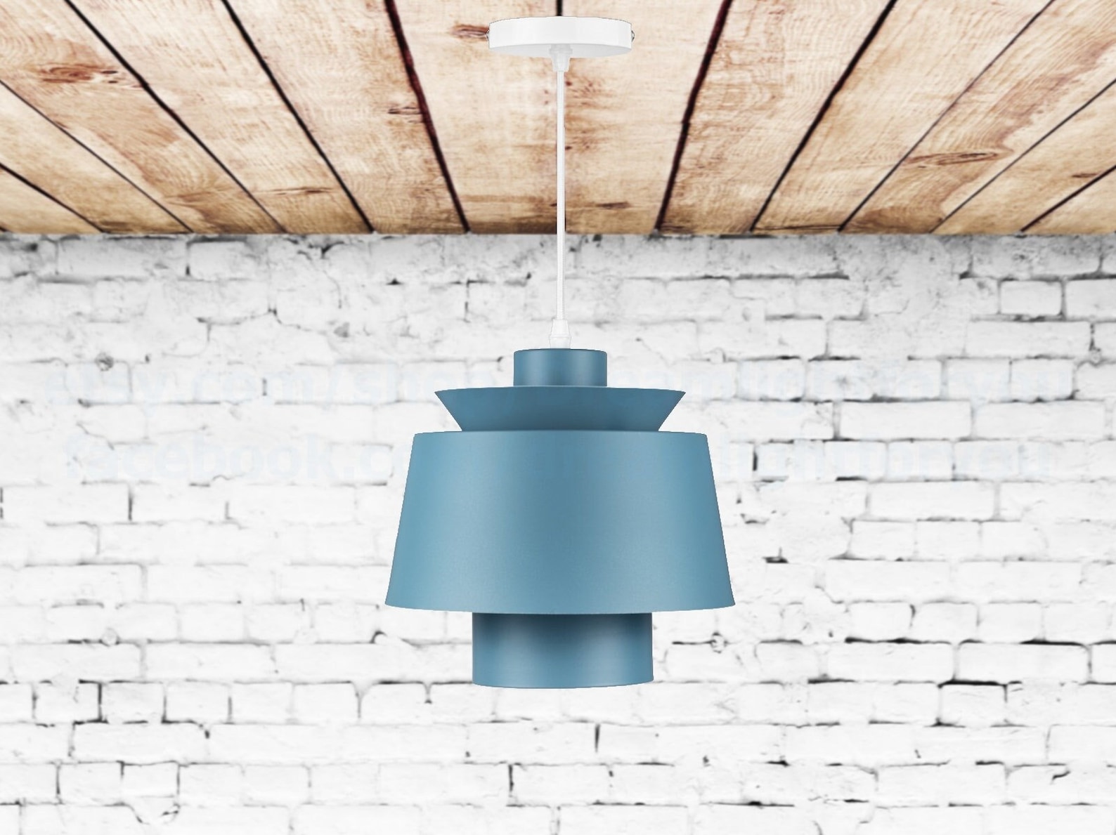 Blue pendant lighting for kitchen island Pendant light for | Etsy