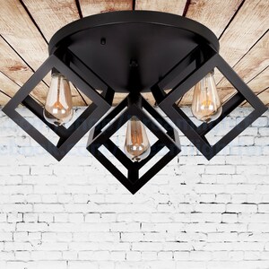 3-ceiling Light Fixture Multi-light Flush Fixture Ceiling Pendant Light ...