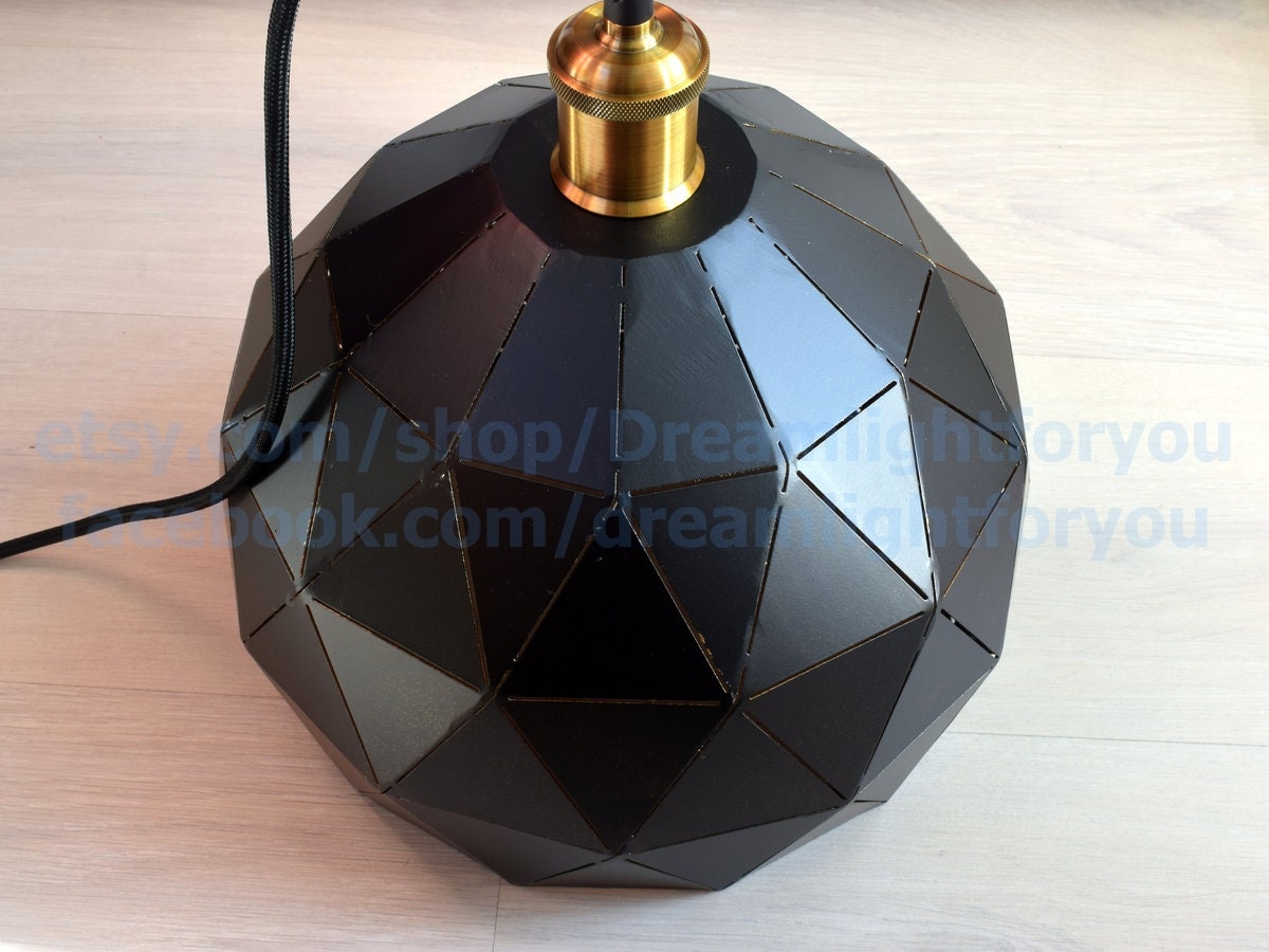 Modern Colored Pendant Lighting Polygon Pendant Light Kitchen - Etsy