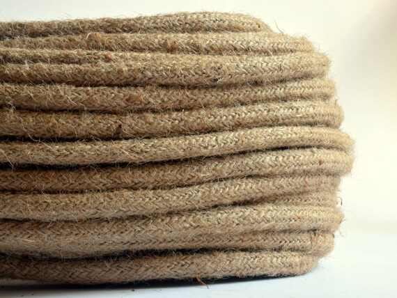 From 3ft Jute Textile Cable Cloth Cord Fabric Covered Wire | Etsy Canada