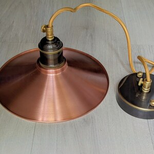 Red Copper Pendant Light Vintage Rustic Pendant Lighting Porch Pendant ...