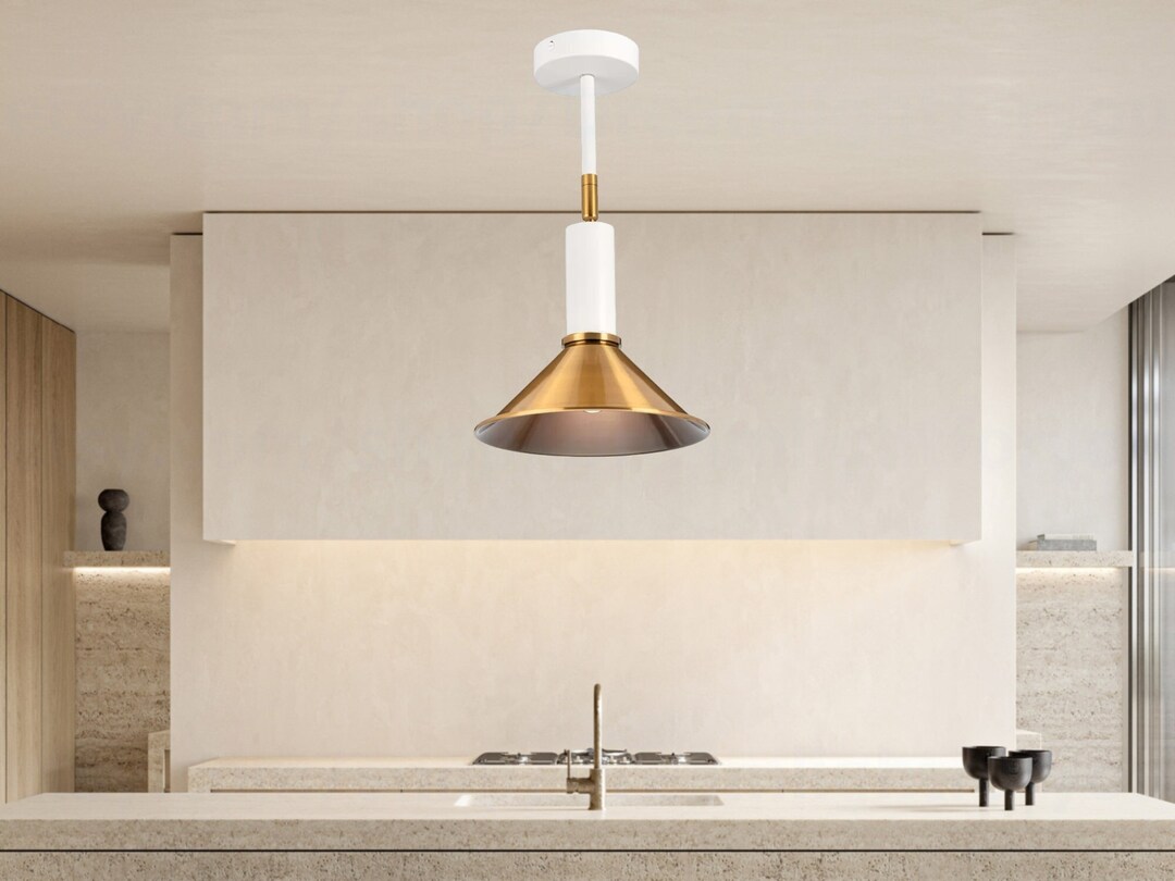 Cone Shaped Ceiling Light Fixture Flush Mount Ceiling Light for Kitchen ...