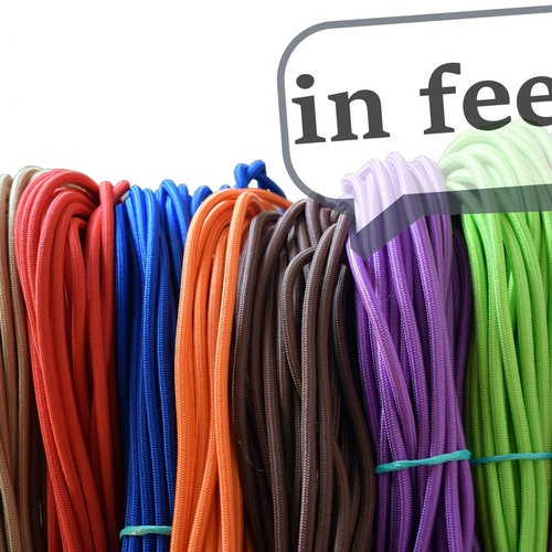 Textile Cable 1-100 Feet Lamp Cord Fabric Covered Wire Cloth - Etsy