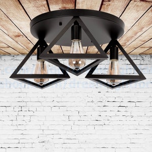 3-ceiling Light Fixture Multi-light Flush Fixture Ceiling Pendant Light ...