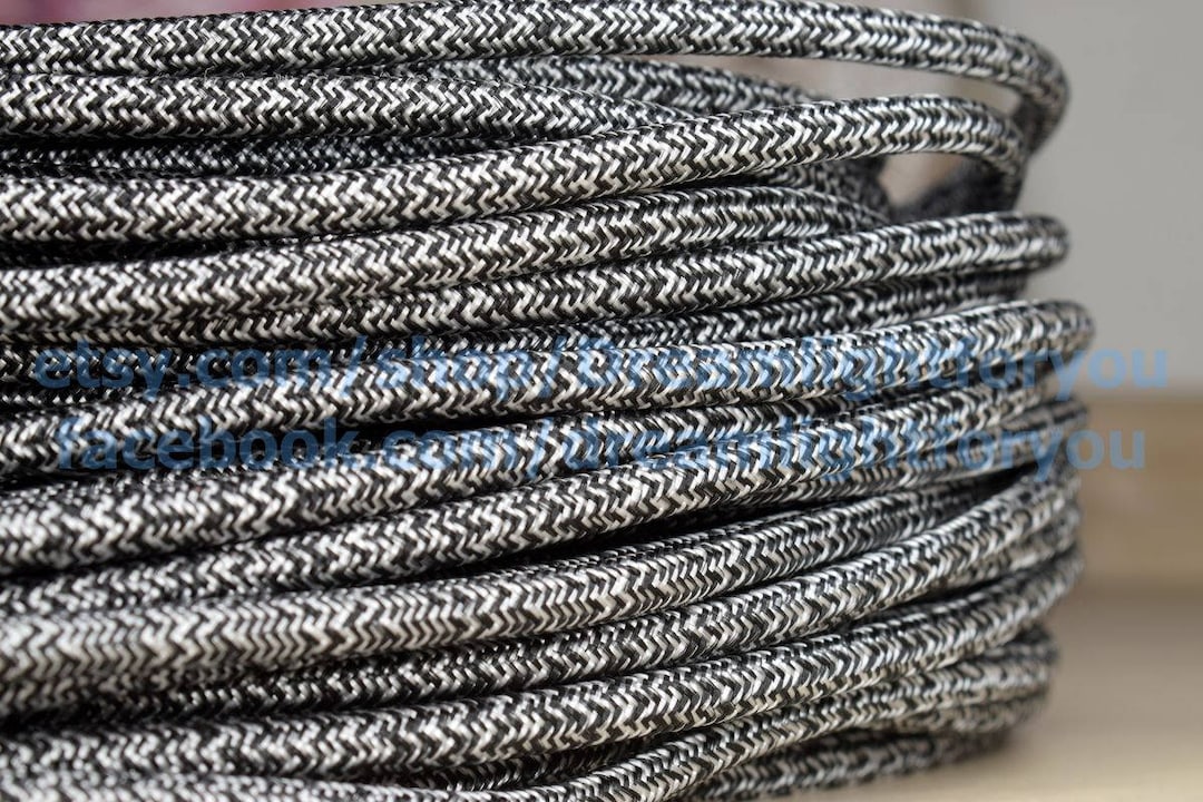 Fabric Wire 1-25meters (3-80ft) Lamp Wire Fabric Cable Fabric Covered ...