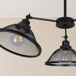 Metal Wire Mesh Lamp Shade Chandelier Netting Lamp Shade 5 Light ...