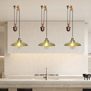 Counterweight Pendant Light Pulley Pendant Light Copper Pendant ...
