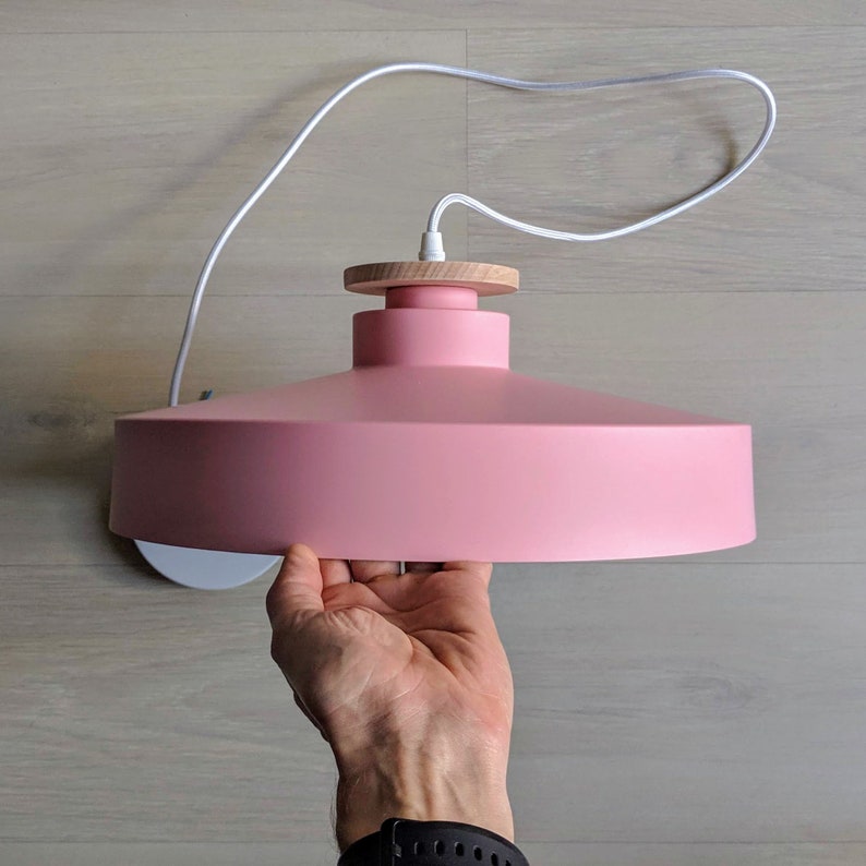 Girls Room Lighting Pink pendant light Scandinavian pendant | Etsy