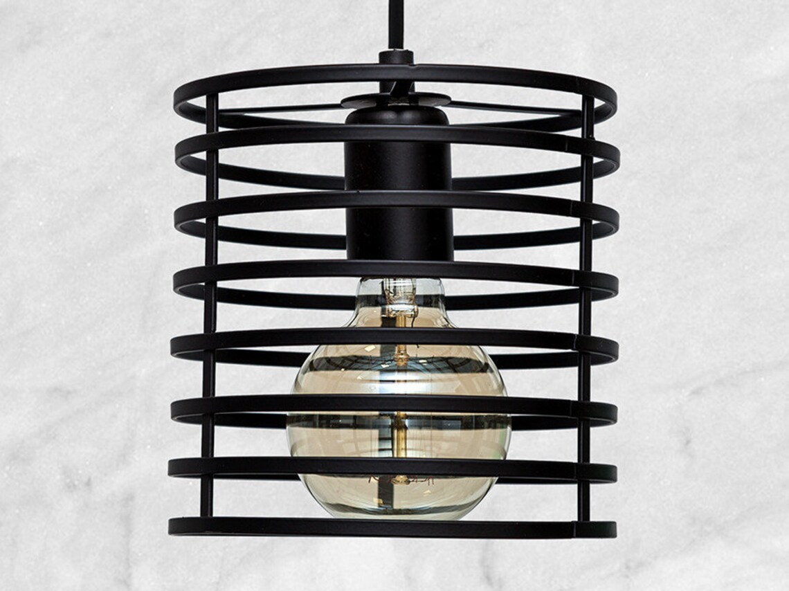 Industrial Lighting Cage Pendant Light Industrial Chandelier - Etsy
