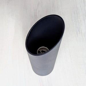 Sloped Pipe Ceiling Light Fixture Black White Cylindrical Lamp ...