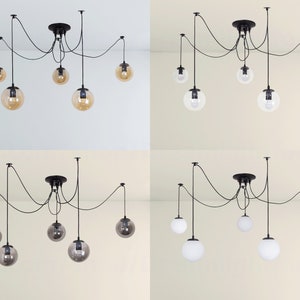 Swag Pendant Light Globe Swag Mount Pendant Lighting Sphere off Center ...
