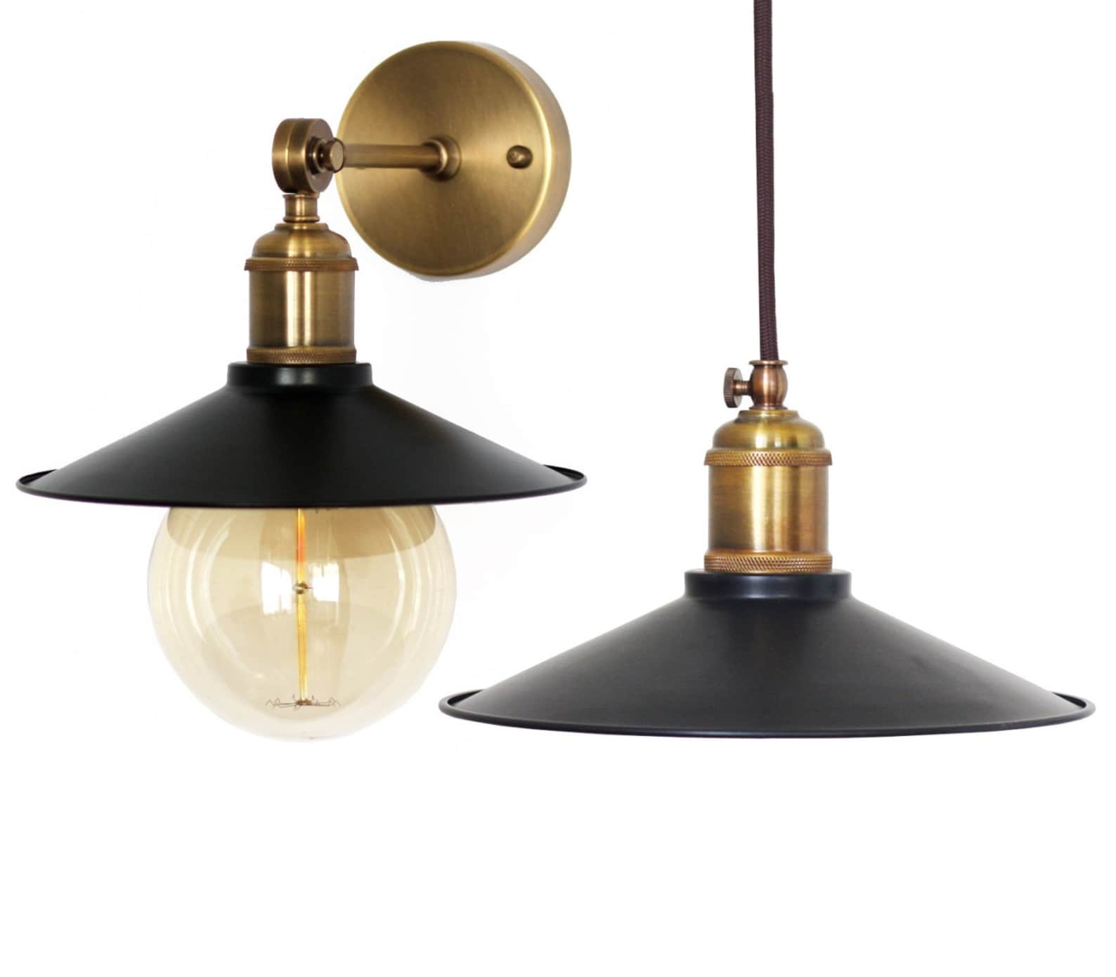 Handmade Steel Pendant Light Black Industrial Pendant Light Fixture for ...