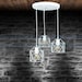3 Cage Shade Kitchen Pendant Light Black 3 Light Cluster Dining Room ...