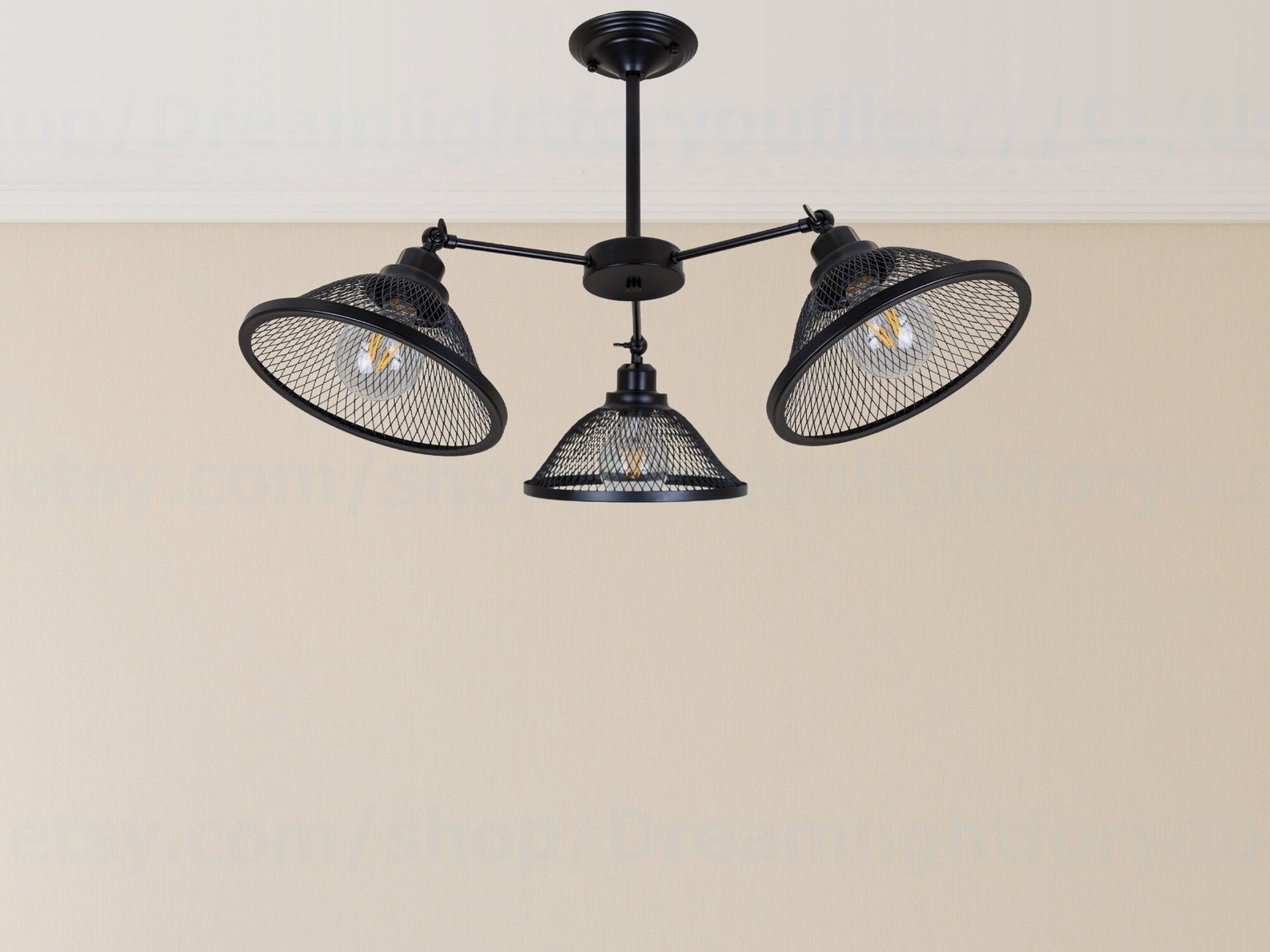 Conic Lamp Shade 5 Light Chandelier Black Conical Light Shade Conic ...