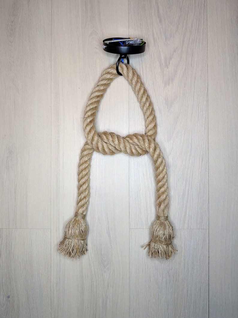 Double Rope Pendant Lighting Jute Rope Two Head Pendant Light Manila ...