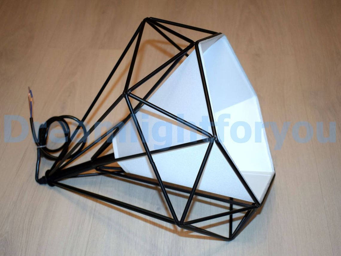 Industrial Pendant Light Cage with plafond Industrial | Etsy