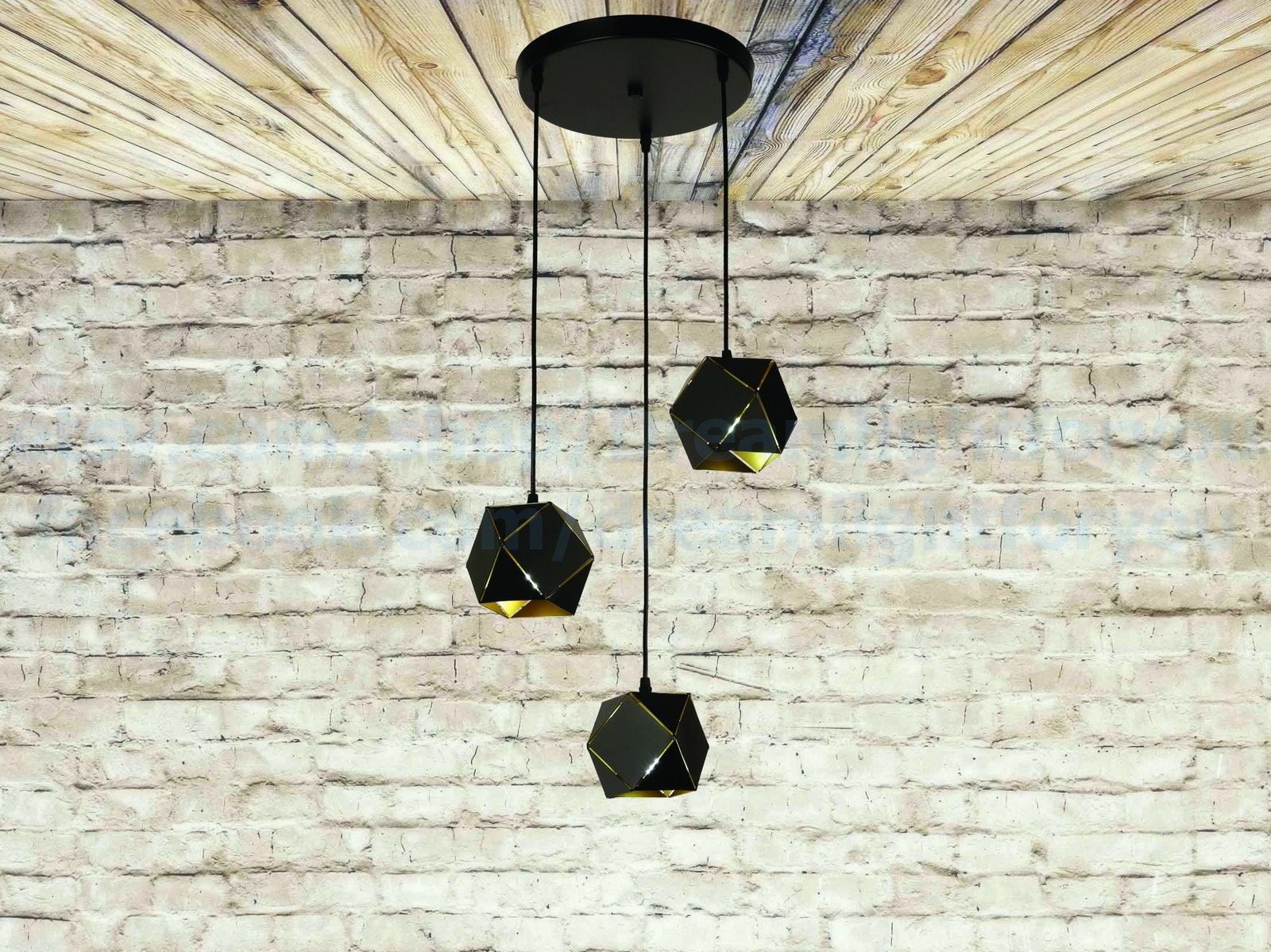 Modern Tiny Pendant Light Polygon Pendant Lighting Kitchen - Etsy