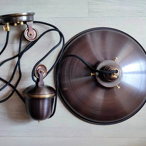 Counterweight Light Brass Rise and Fall Pendant Light Pulley Pendant ...