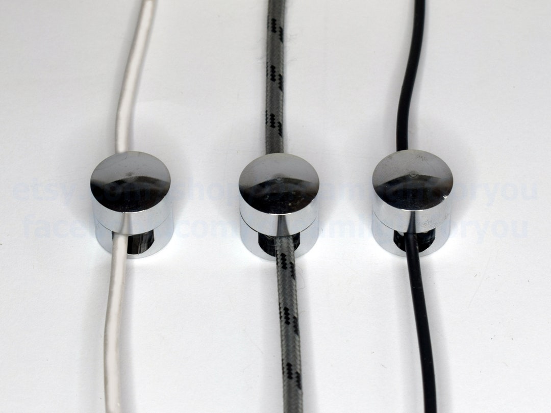 Chrome Cable Organizer Metal Cable Clips Cord Clip for Work Desk Cable ...