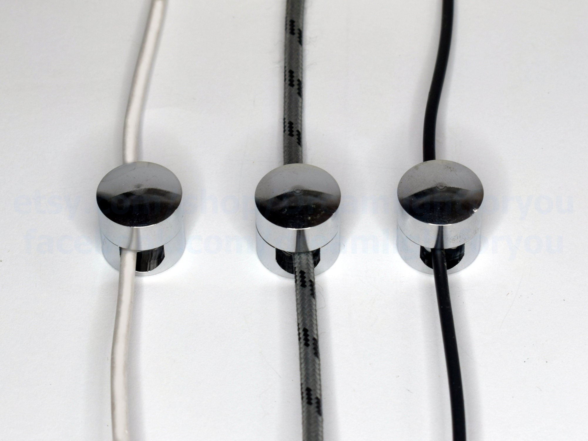 Chrome Cable Organizer Metal Cable Clips Cord Clip for Work Desk Cable ...