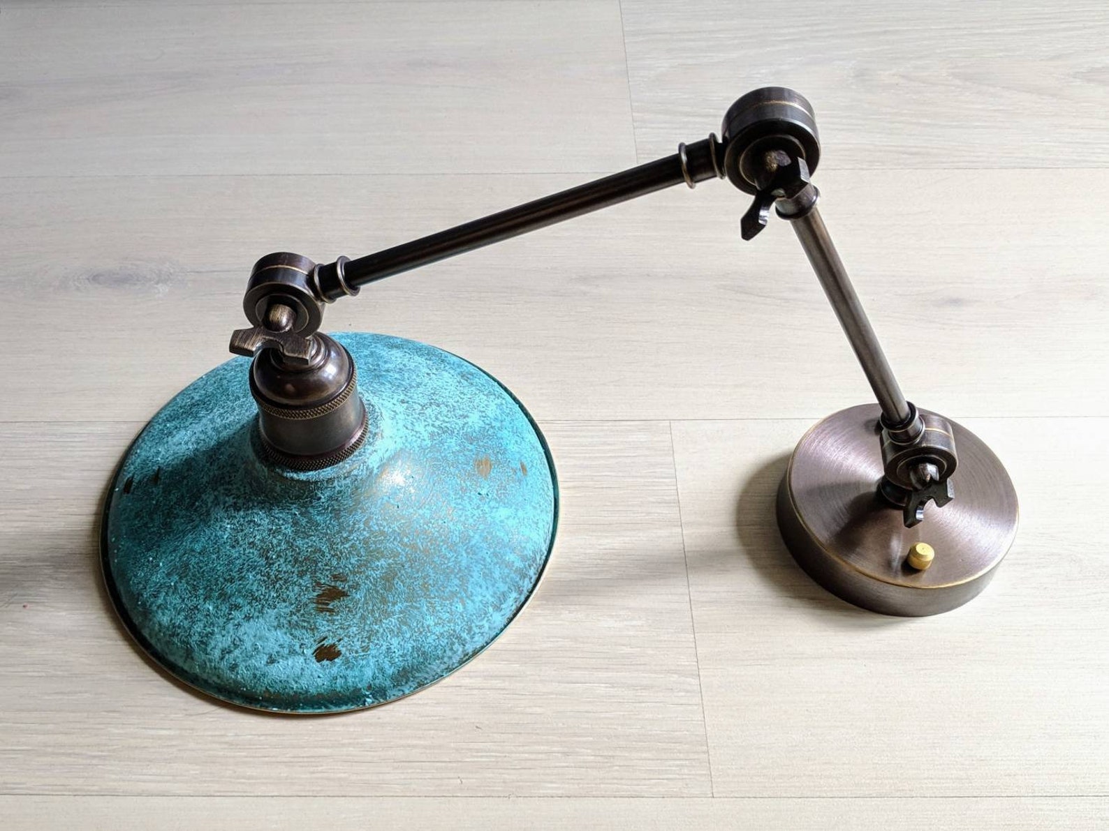 Green Patina Brass Adjustable Arm Sconce Swing Arm Lights Wall - Etsy