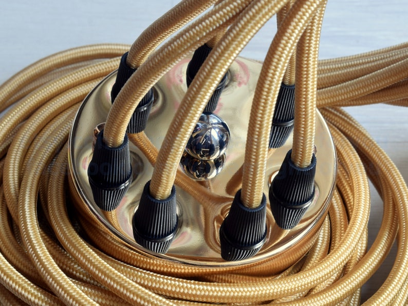 Gold Spider Chandelier Dining Room Spider Light Fixture 3-15 | Etsy