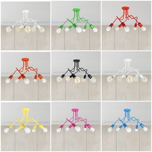 Pink Girls Room Chandelier Semi Flush Mount Ceiling Light Pink Pendant ...