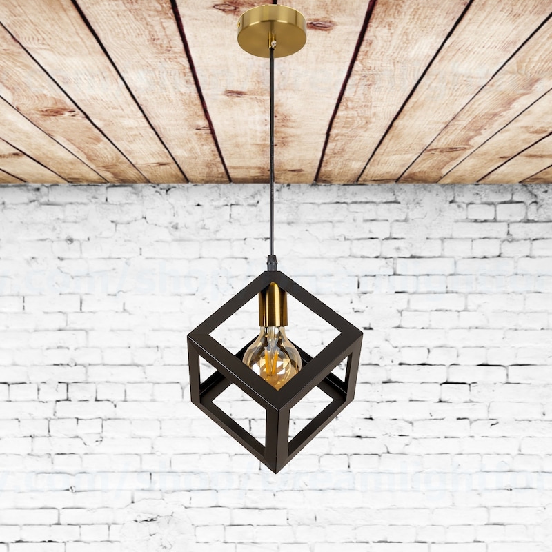 Cage Pendant Light - Etsy