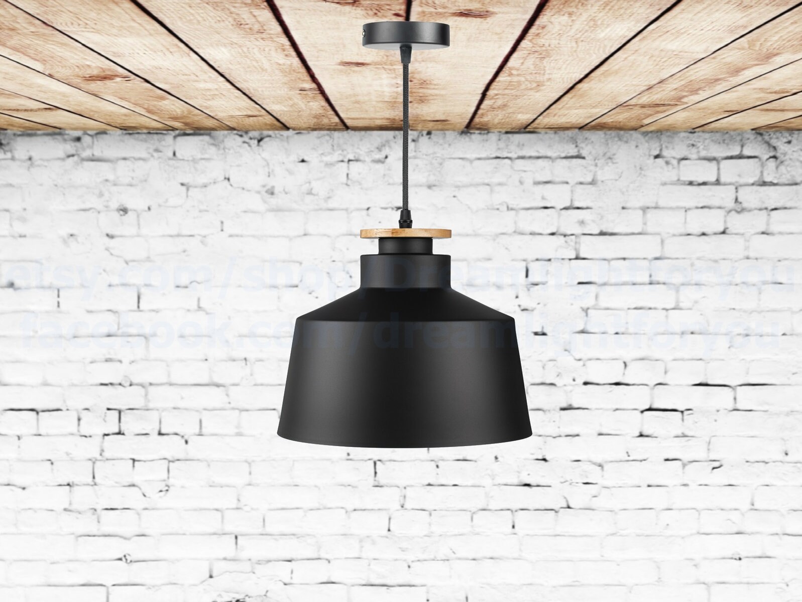 Black Flat Pendant Lighting Black Flat Shade Pendant Light Fixture ...