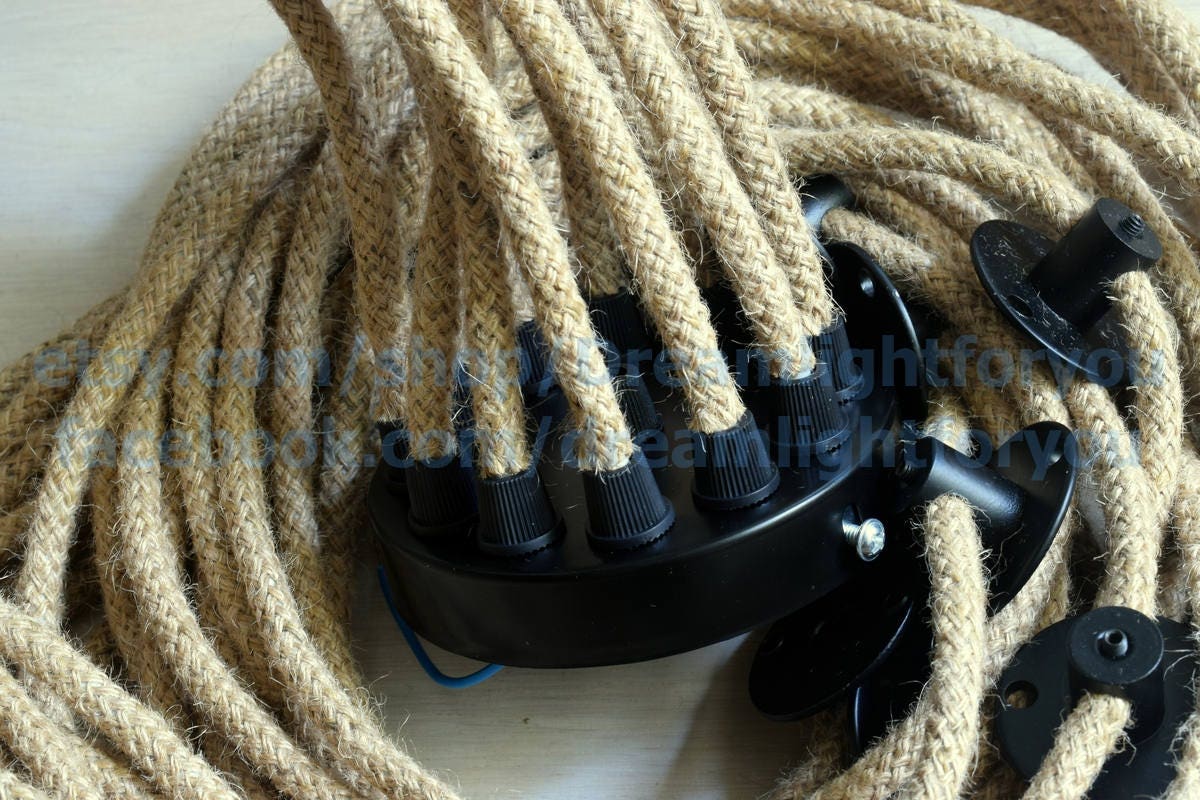 From 3ft Jute Textile Cable Cloth Cord Fabric Covered Wire | Etsy