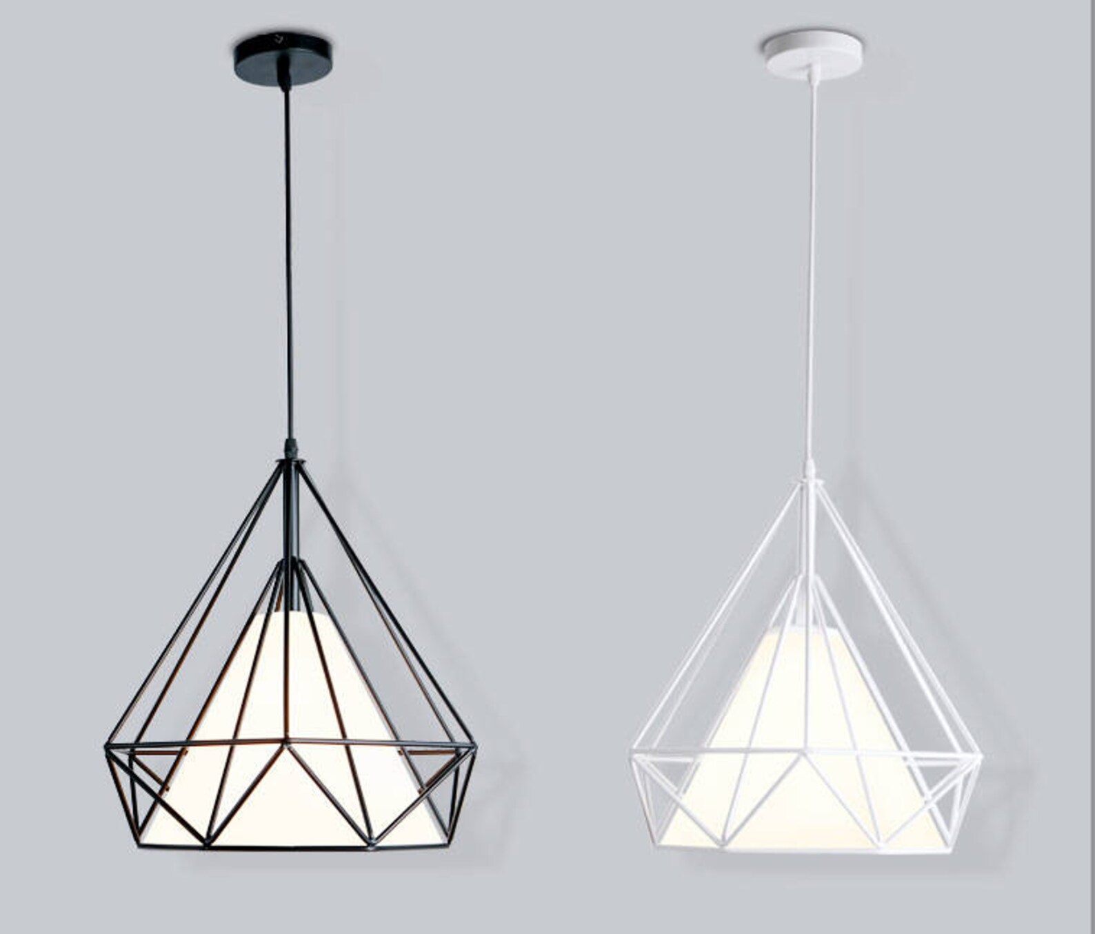 Industrial Pendant Light Cage With Plafond Industrial Chandelier ...
