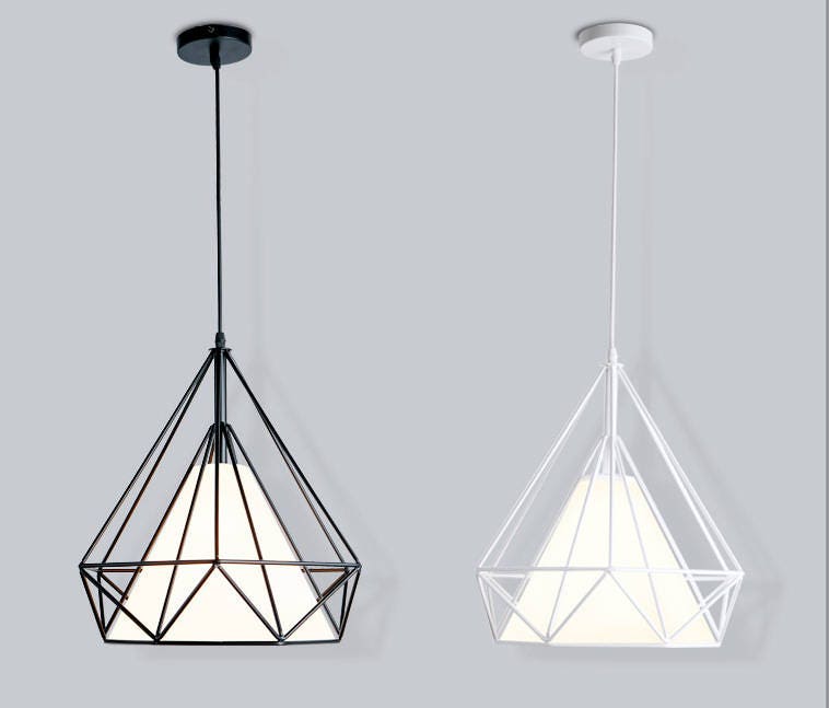 Industrial Pendant Light Cage With Plafond Industrial Chandelier ...