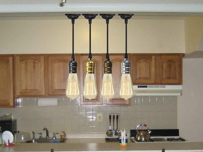 Minimal Pendant Lighting Hanging Lamp Custom Single Pendant Light ...