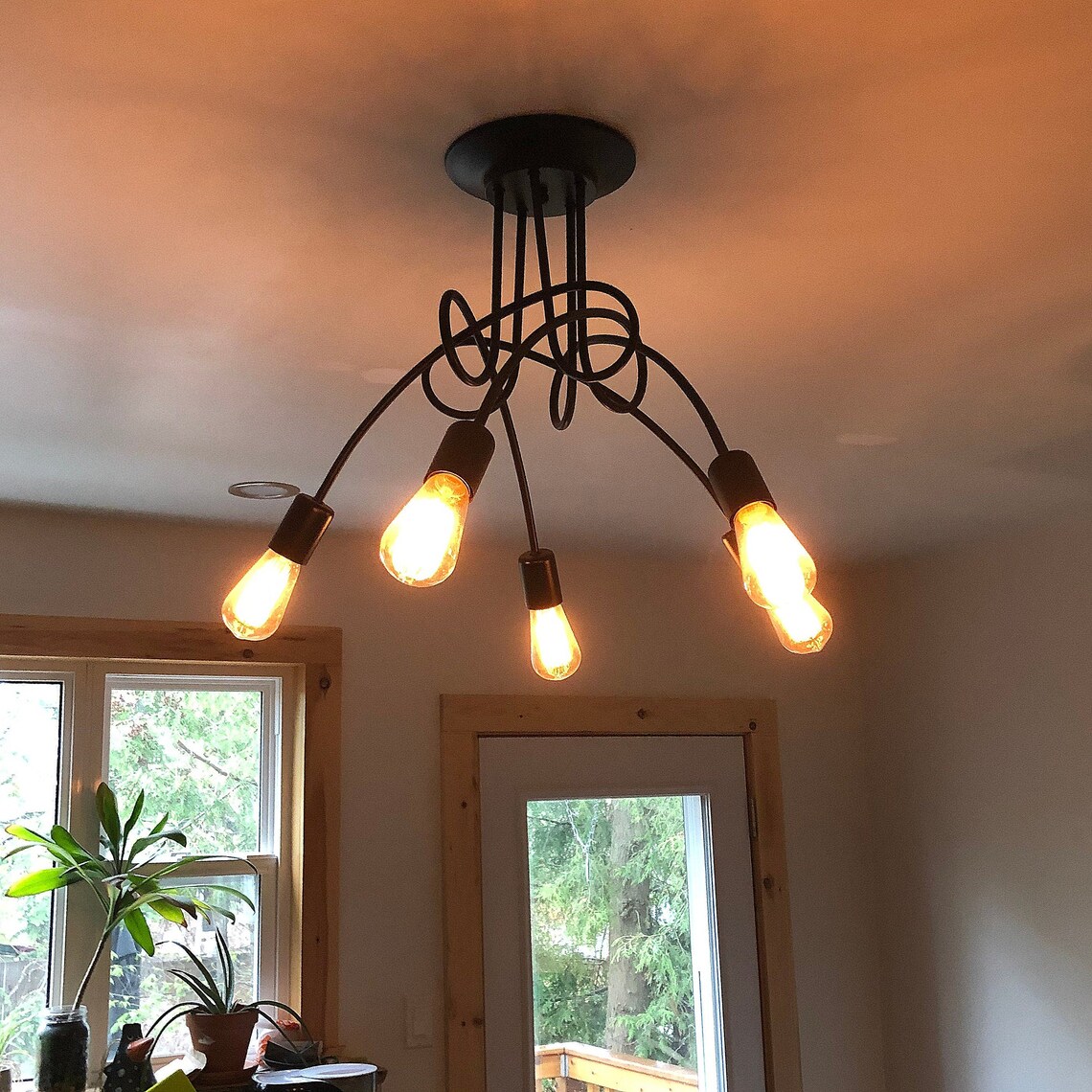 Multi-light Ceiling Light Pendant Light Industrial Chandelier Ceiling ...