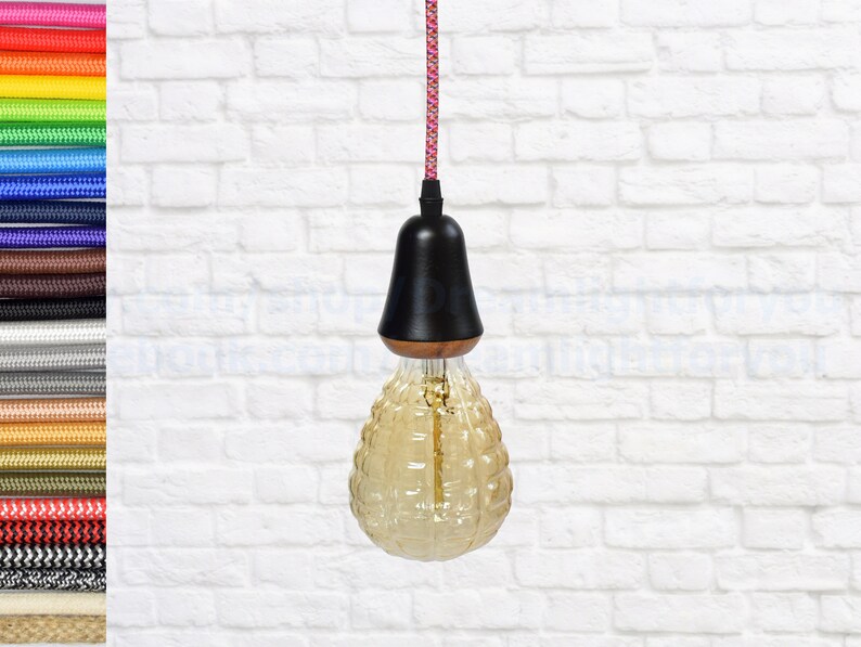 Wooden Light Socket Pendant Light Minimalist Wooden White - Etsy