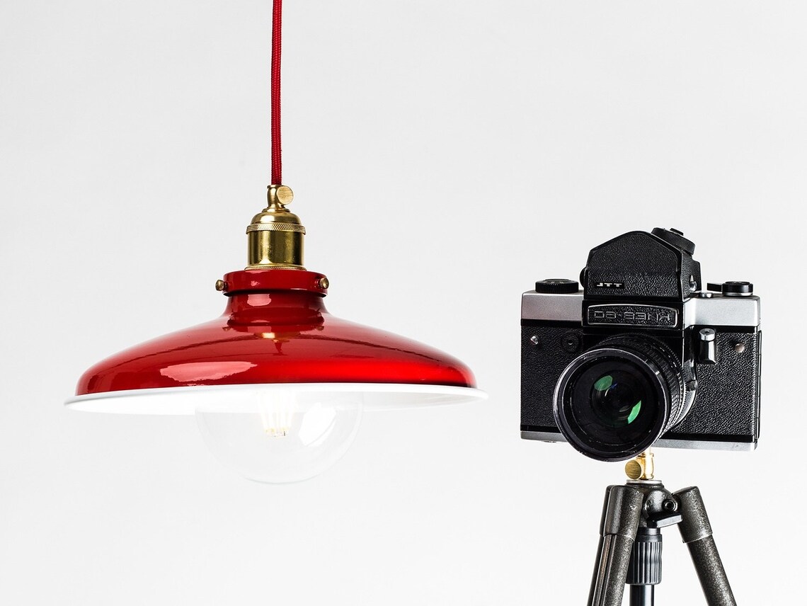 Red Pendant Light Kitchen Island Pendant Lighting Dine Room Light ...