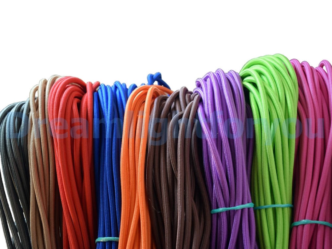 Textile Cable 1-50meters (3-166ft) Cloth Covered Wire Rayon Fabric Cord ...