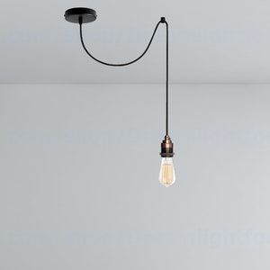 Gold Swag Pendant Light Shade Ready Lamp Socket off Center Lighting ...