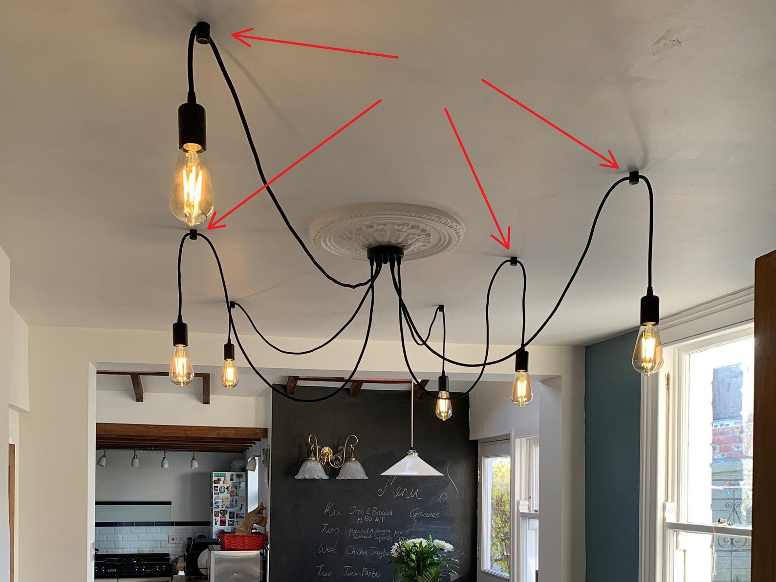 Solid Metal Cable Clip Metal Cord Clip Wire Ceiling Hook Cord Holder ...