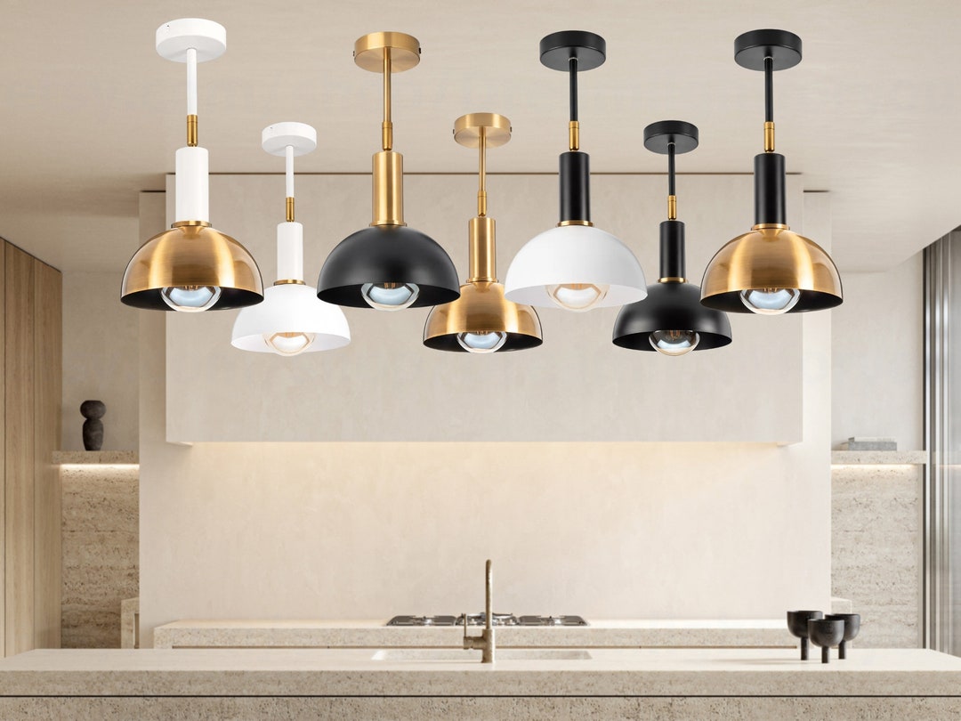 Semi Flush Mount Ceiling Light Kitchen Bar Pendant Lights Ceiling Light ...