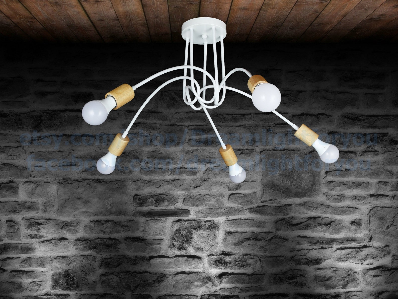 Multi-light Ceiling Light Pendant Light Industrial Chandelier - Etsy UK